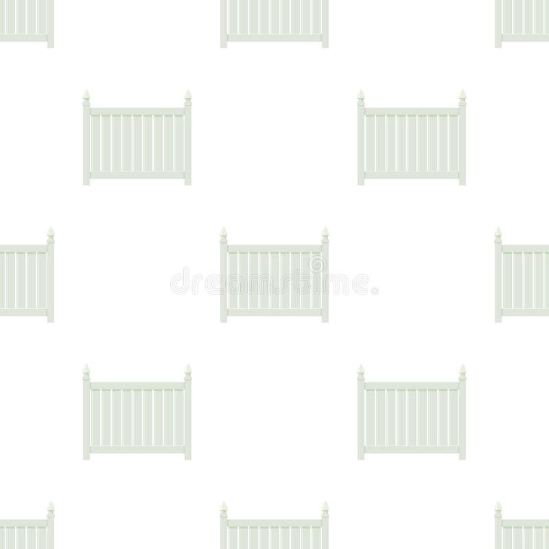 White Fence Pattern Seamless Vector Stock Vector - Illustration of ...
