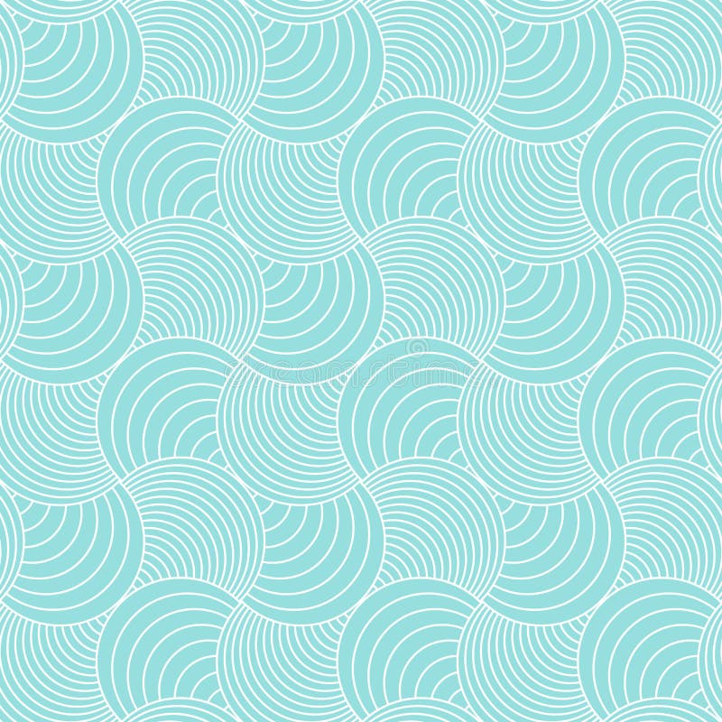 Pattern Seamless Circle Abstract Wave Background Stock Vector ...