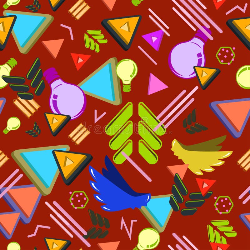 Abstract Component Pattern Seamless Design Stock Vector - Illustration ...