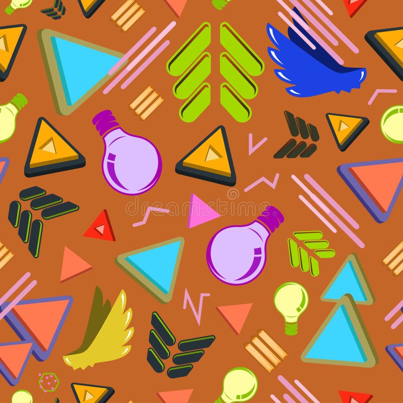 Abstract Component Pattern Seamless Design Stock Vector - Illustration ...