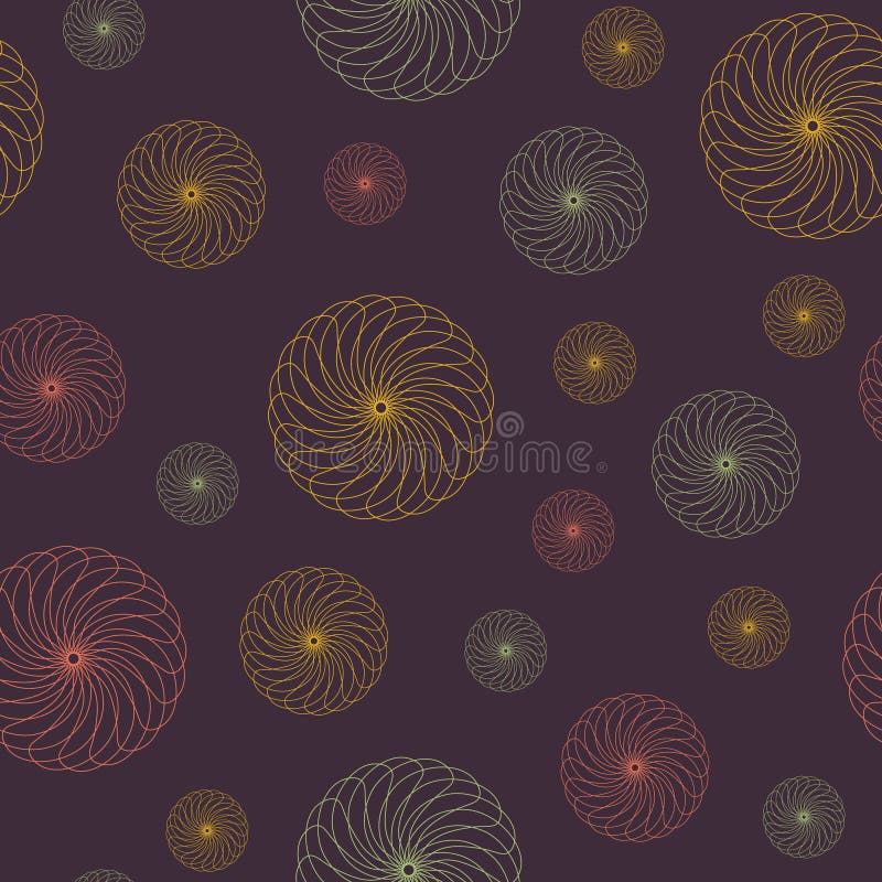 Pattern Seamless Illustration of Abstract Linear Elements of Spheres ...