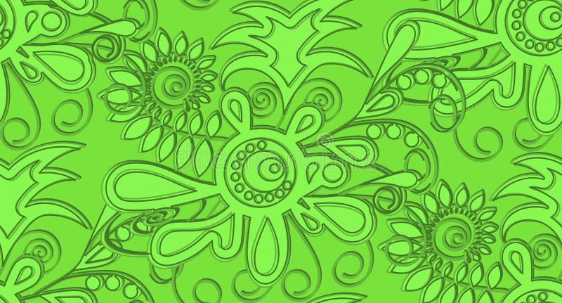 Pattern Seamless Relief Abstract in Green Tones. for Fabrics, Drapes ...