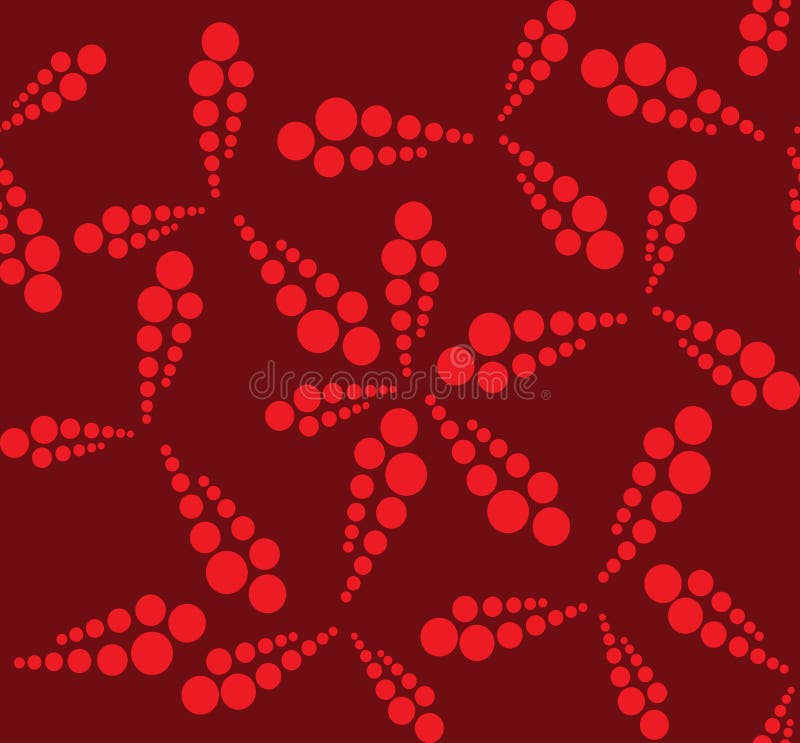 Pattern Seamless of Shapes of Dots of Different Size in Red Tones Stock ...