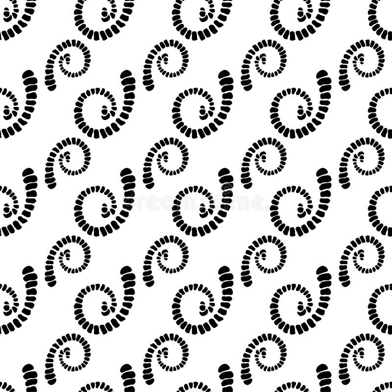 The Pattern is Seamless with Spiral Patterns Stock Vector ...