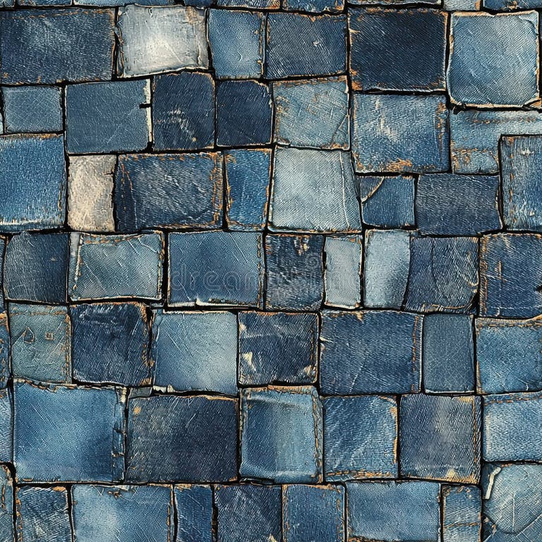 Pattern Seamless Texture for Game, Beautiful Blue Stone Wall with ...