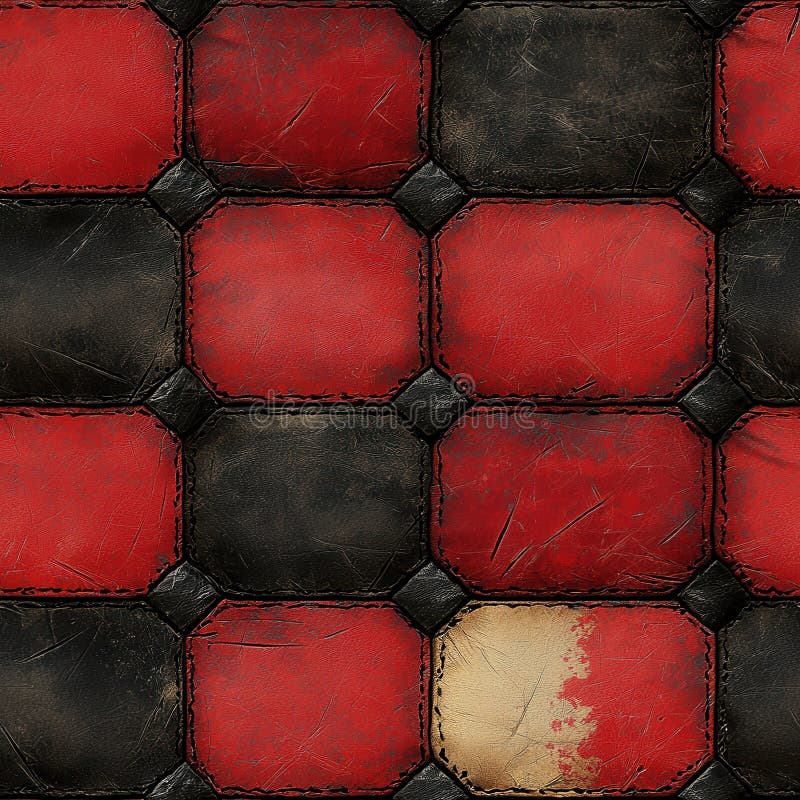 Pattern Seamless Texture for Game, Striking Red and Black Tile Design ...