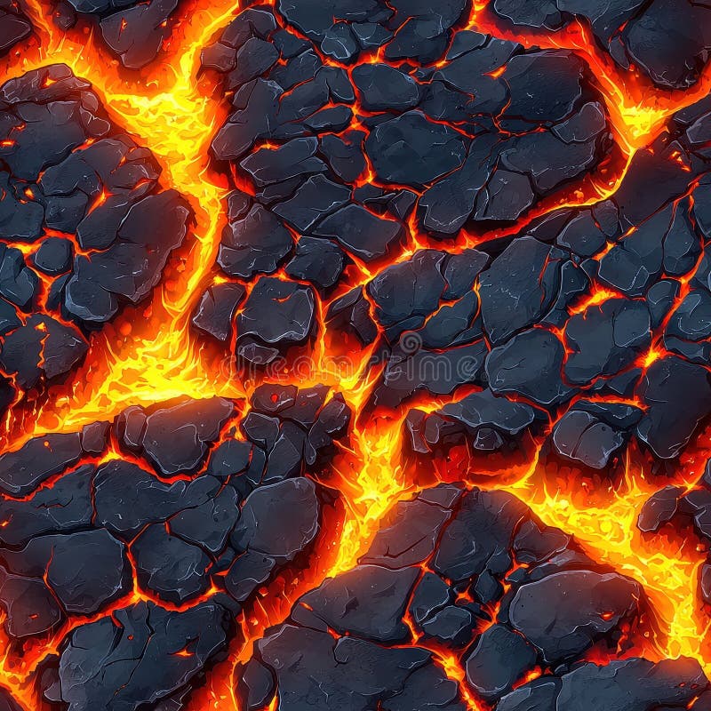Pattern Seamless Texture for Game, a Vibrant Fire Burning Brightly in ...