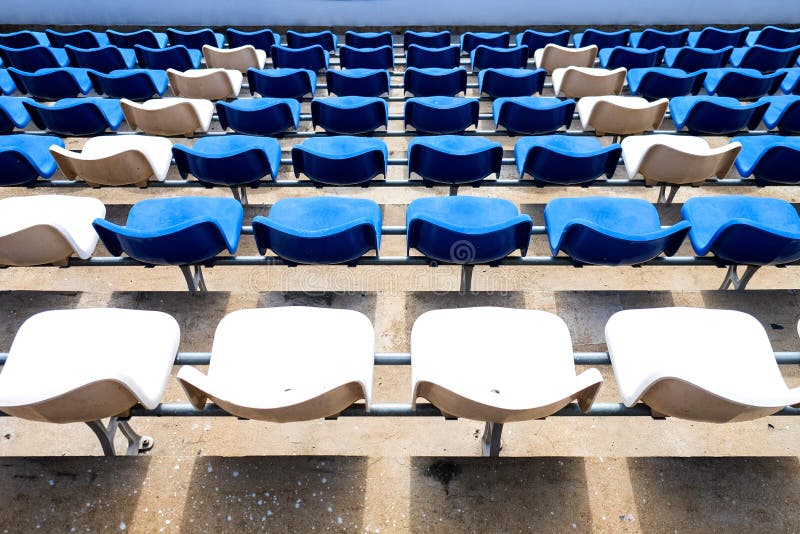 Pattern of Seats at the Sport Stadium Stock Image - Image of sport ...