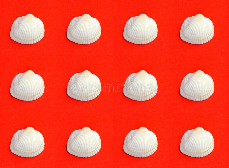 Pattern with See Shell in Pop Art Style Stock Image - Image of ...