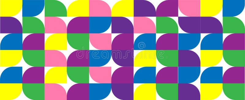 A Pattern of Semicircles. Seamless Geometric Background. the Vector ...