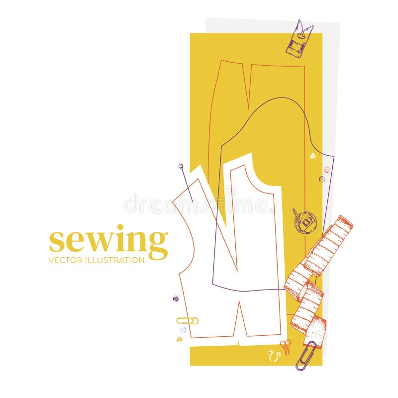Pattern for Sewing. Details for Stitching. Tailoring. Courses: Cutting ...