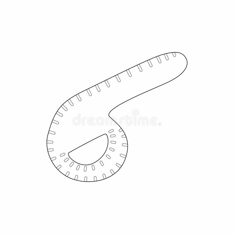 Pattern for Sewing Icon, Outline Style Stock Illustration ...
