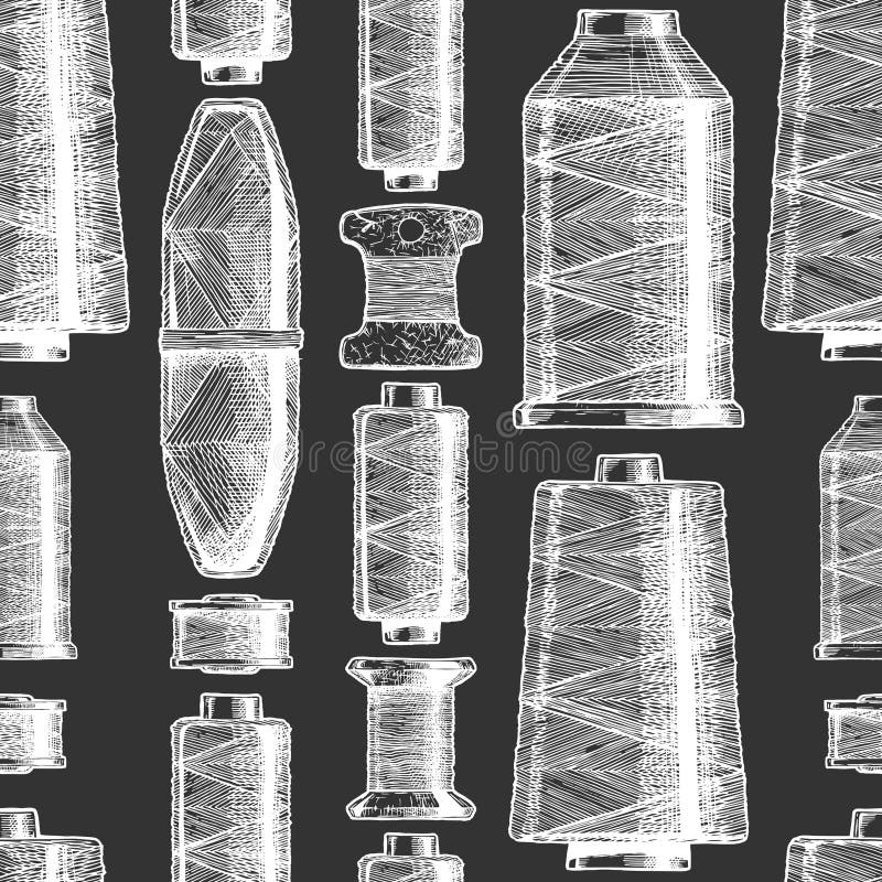 Sewing thread bobbin stock vector. Illustration of retro - 99162554