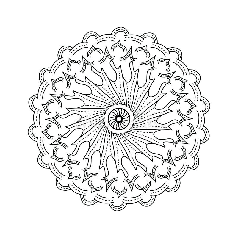 Pattern Shape Circle for Business Batik Modern Stock Illustration ...