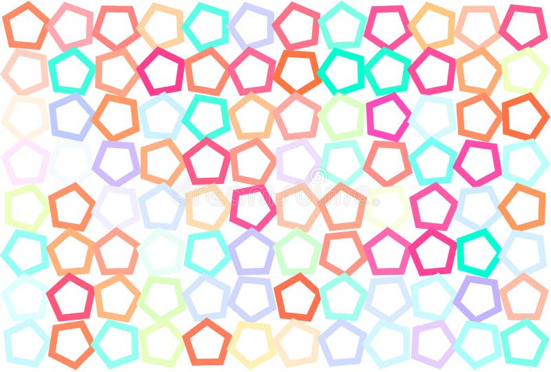 Pattern of Shape Illustrations Background. Stock Vector - Illustration ...