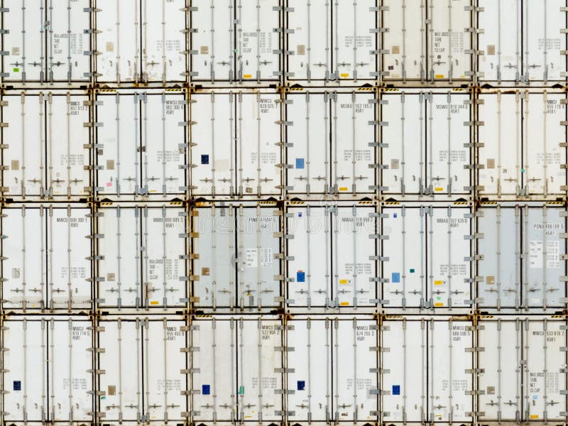 Pattern of Colorful Cargo Shipping Containers Stock Photo - Image of ...