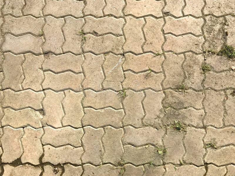 Pattern of Sidewalk is Made of Cement. Stock Photo - Image of ...