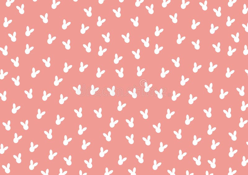 Purple Easter Bunny Background Pattern Stock Illustration ...