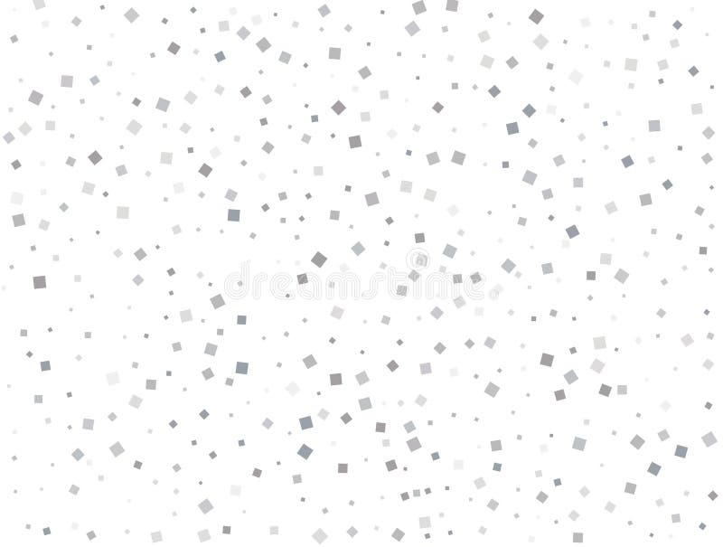 Pattern with Silver Squares. Silver Squares Holiday Confetti. Festive ...
