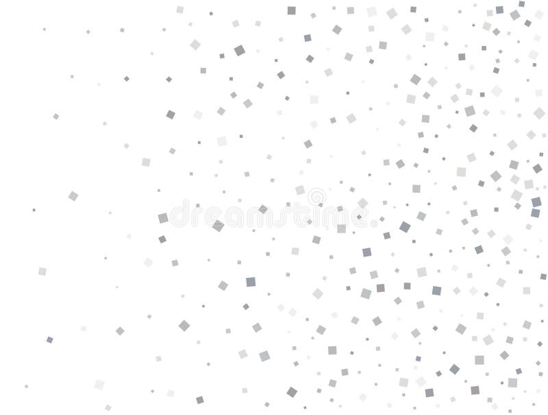 Pattern with Silver Squares. Wedding Silver Square Confetti. Festive ...