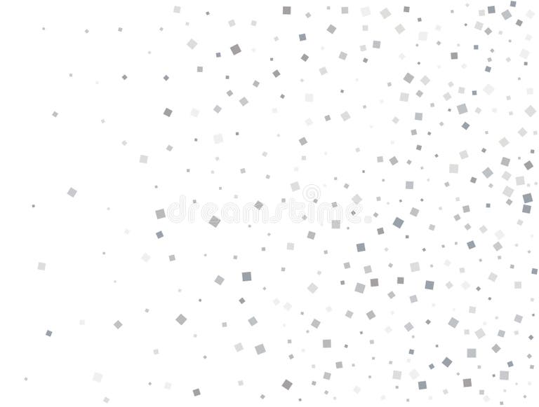Pattern with Silver Squares. Wedding Silver Square Confetti. Festive ...