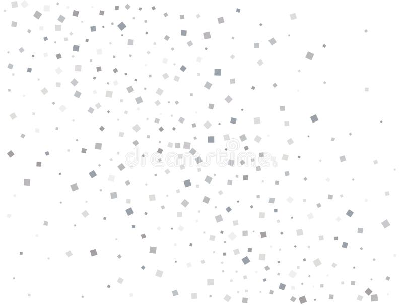 Pattern with Silver Squares. Wedding Silver Square Confetti. Festive ...