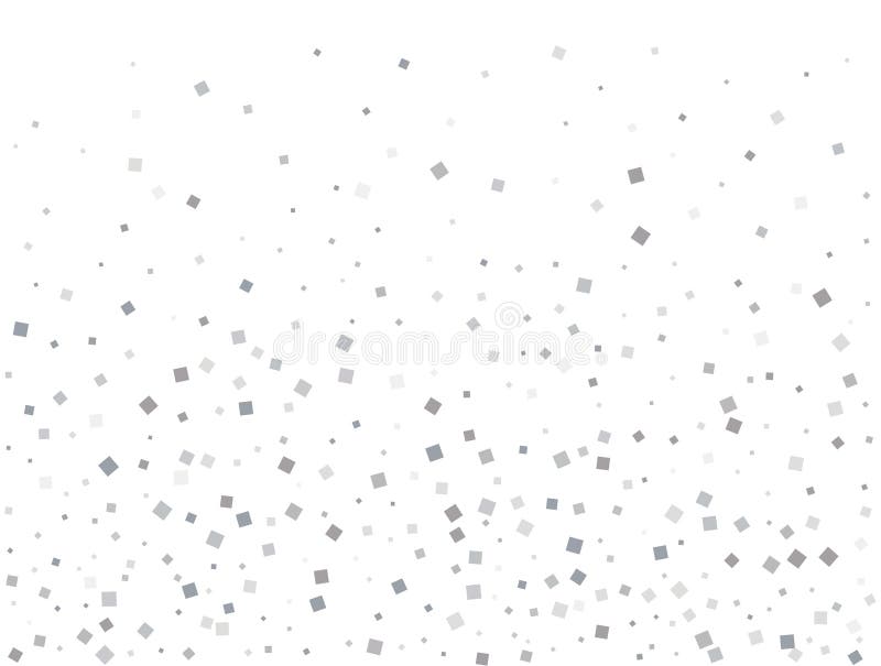 Pattern with Silver Squares. Wedding Silver Square Confetti. Festive ...
