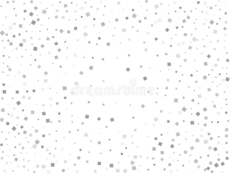 Pattern with Silver Squares. Wedding Silver Square Confetti. Festive ...