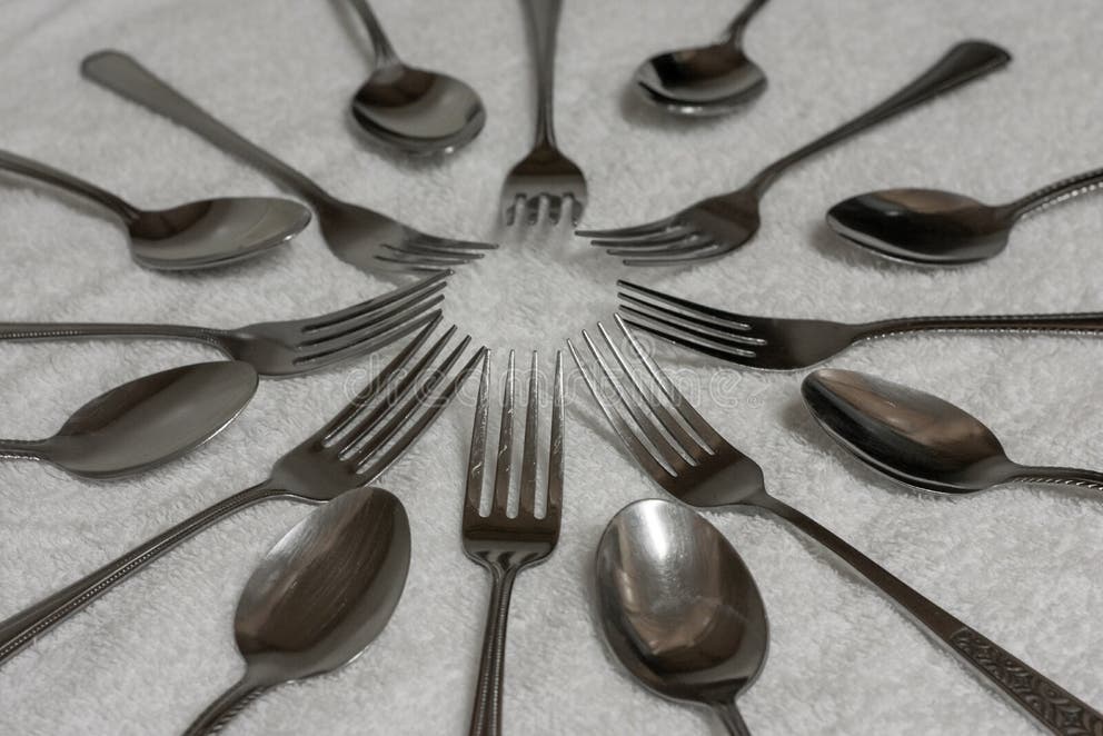 Pattern of silver wear stock photo. Image of silverware - 134337726