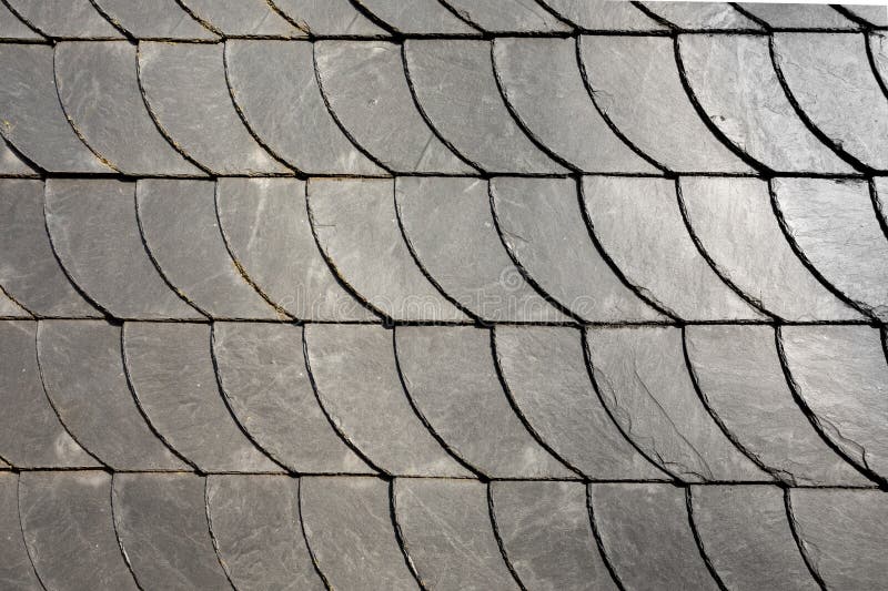 Pattern of Slate Shingles in Grey Stock Image - Image of roof, harmonic ...