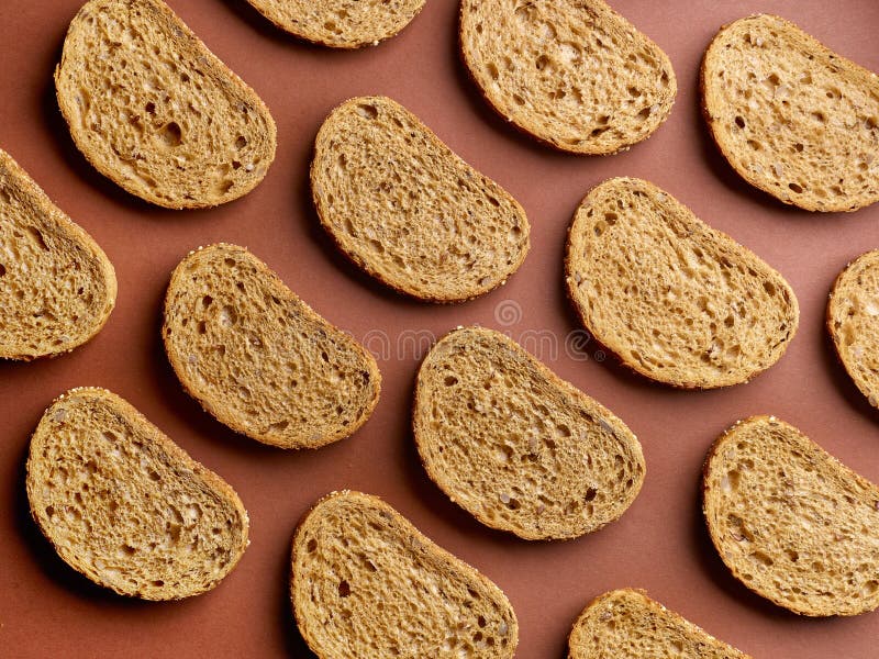 Pattern of sliced bread stock image. Image of bread, breakfast - 95352683