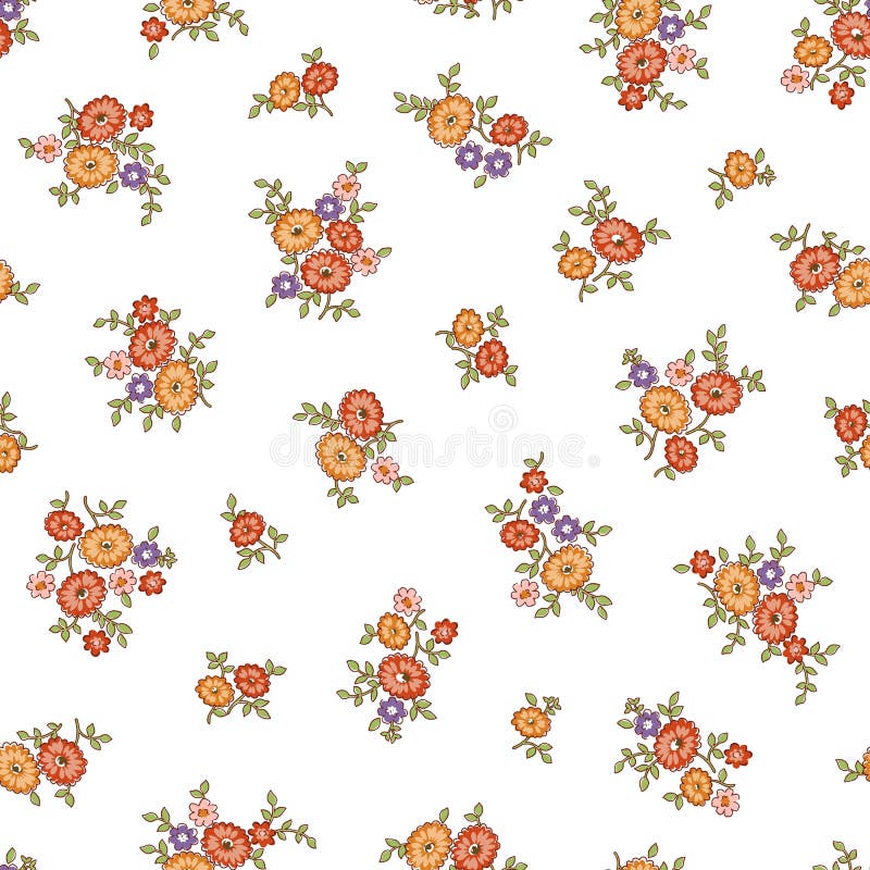 Pattern of the Small Flower, Stock Vector - Illustration of plant ...