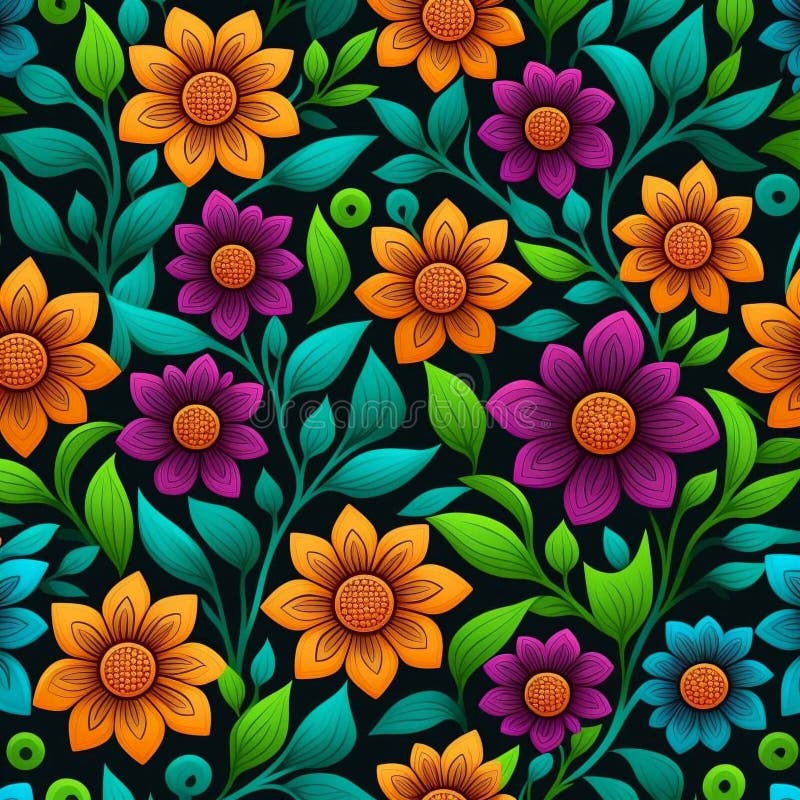 Pattern in Small Flower. Small Colorful Flowers. White Background ...