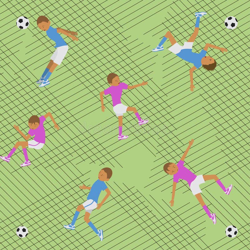 Pattern soccer match stock vector. Illustration of pattern - 69702944