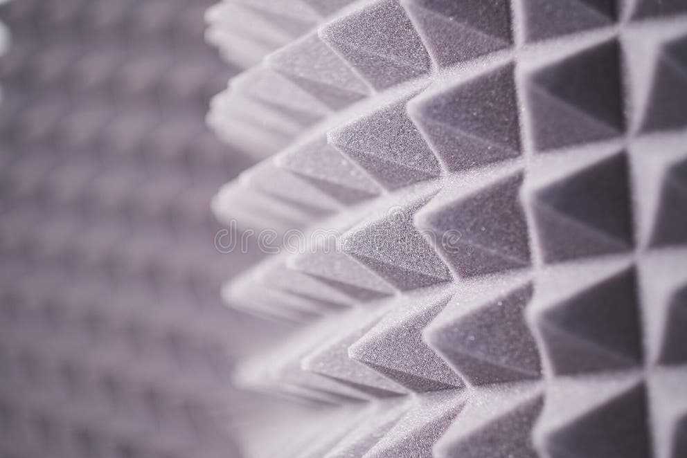 The Pattern of the Soundproof Panel of Polyurethane Foam. Black ...