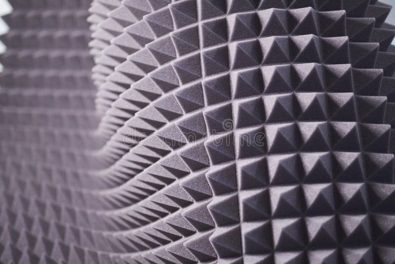 The Pattern of the Soundproof Panel of Polyurethane Foam. Black ...