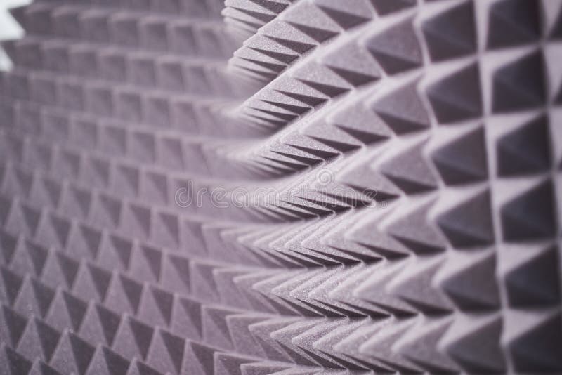 The Pattern of the Soundproof Panel of Polyurethane Foam. Black ...