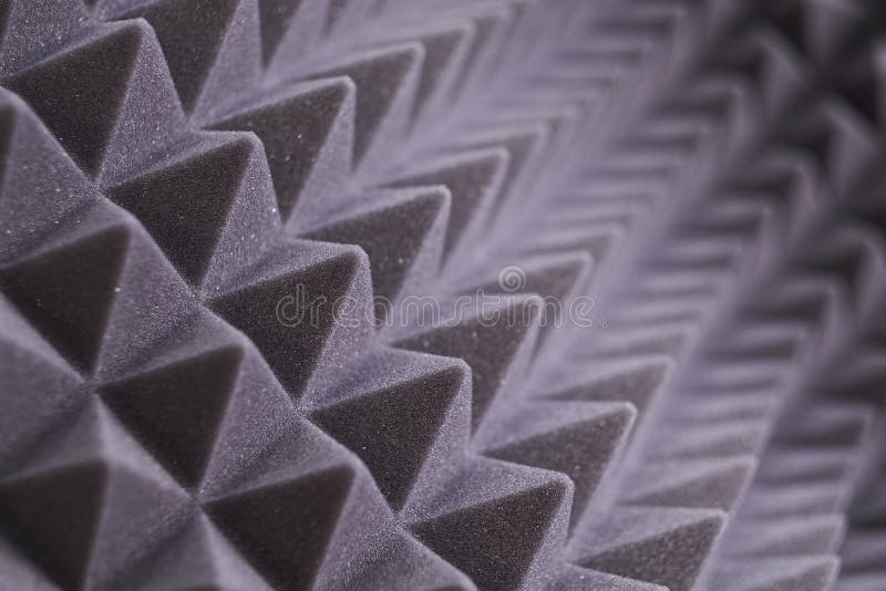 The Pattern of the Soundproof Panel of Polyurethane Foam. Black ...