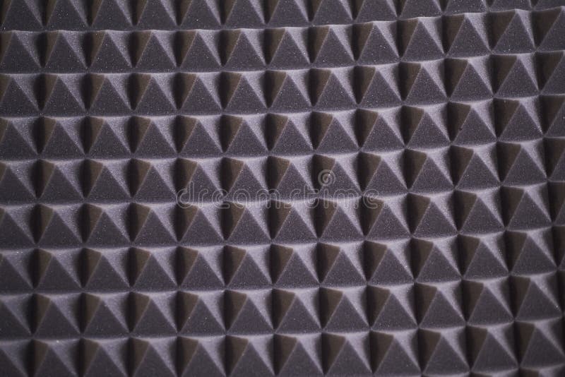 The Pattern of the Soundproof Panel of Polyurethane Foam. Black ...