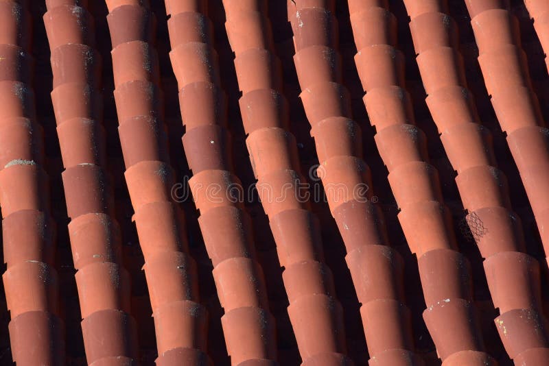 Spanish Clay Tiles for Background or Backdrop Stock Image - Image of ...