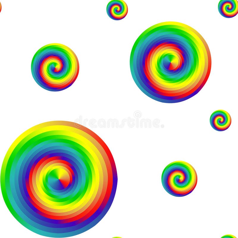 Pattern Spectrum Color Wheel on White Background. Stock Vector ...