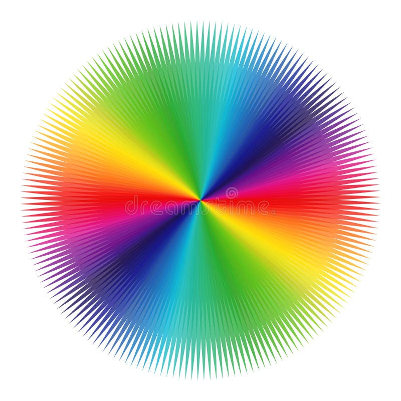 Pattern with Spectrum Colors Over White Stock Vector - Illustration of ...