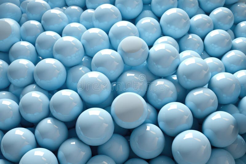 Pattern of Spheres Light Blue. Minimalistic 3d Sphere Stock Illustration - Illustration of ...