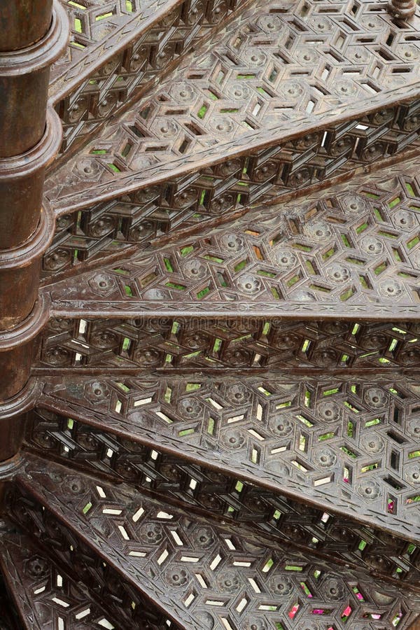 Pattern of Spiral Staircase Stock Photo - Image of round, twist: 286068216