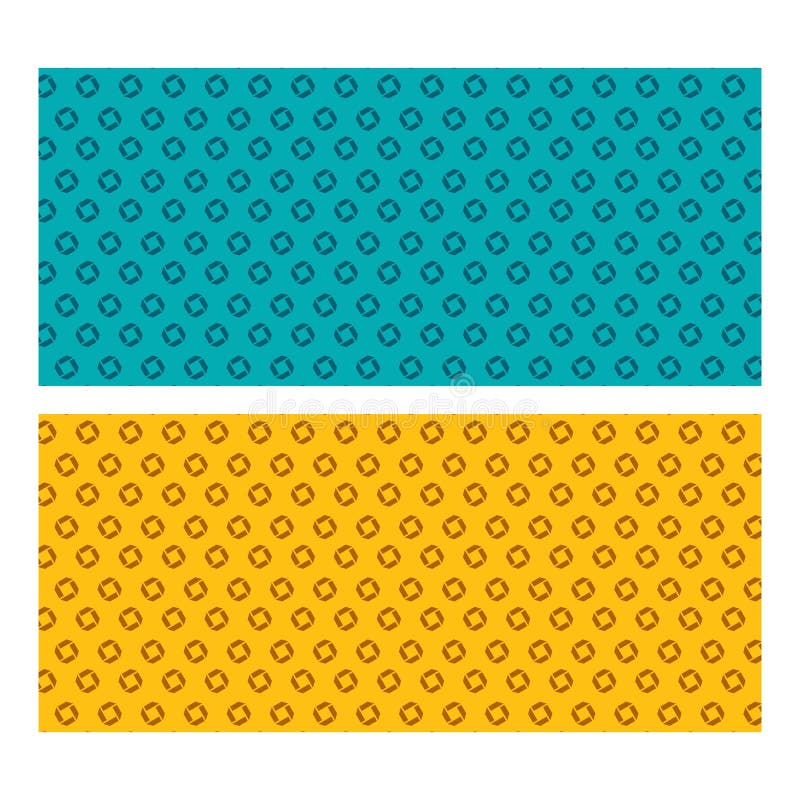 Pattern Square Vector Illustration with Two Diferent Style Color Stock ...