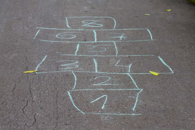 Hopscotch pattern stock image. Image of hopscotch, number - 30188121