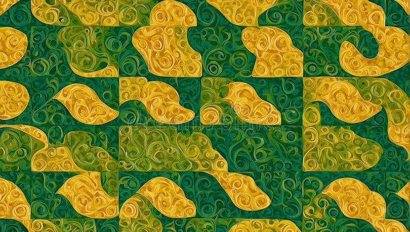 A Pattern with Squares in a Rolling Design and Featuring the Colors ...