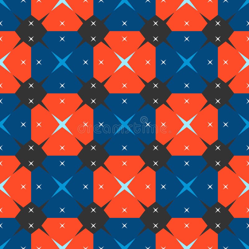 Pattern squares stars stock vector. Illustration of triangle - 67397455