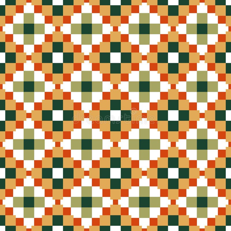 A Pattern of Squares and Triangles in Various Colors Stock Vector ...