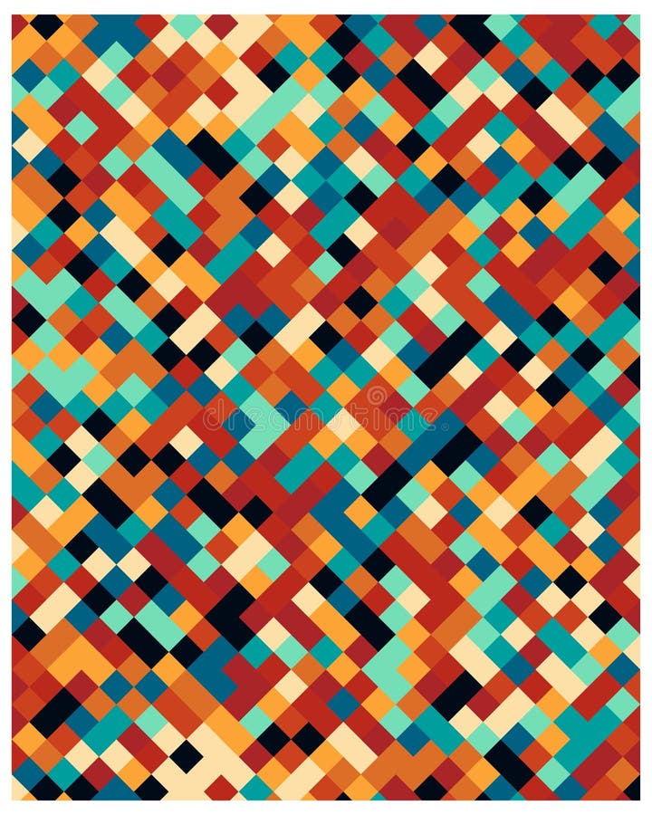 Square Pattern in Beautiful Color Scheme, Vector Pattern, Wallpaper ...